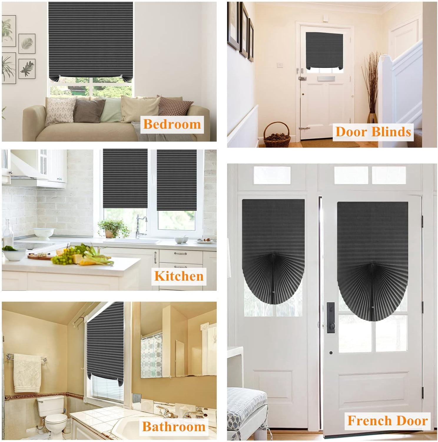 Window Paper Shades Room,Temporary Window Shades No Drill Blinds Self ...