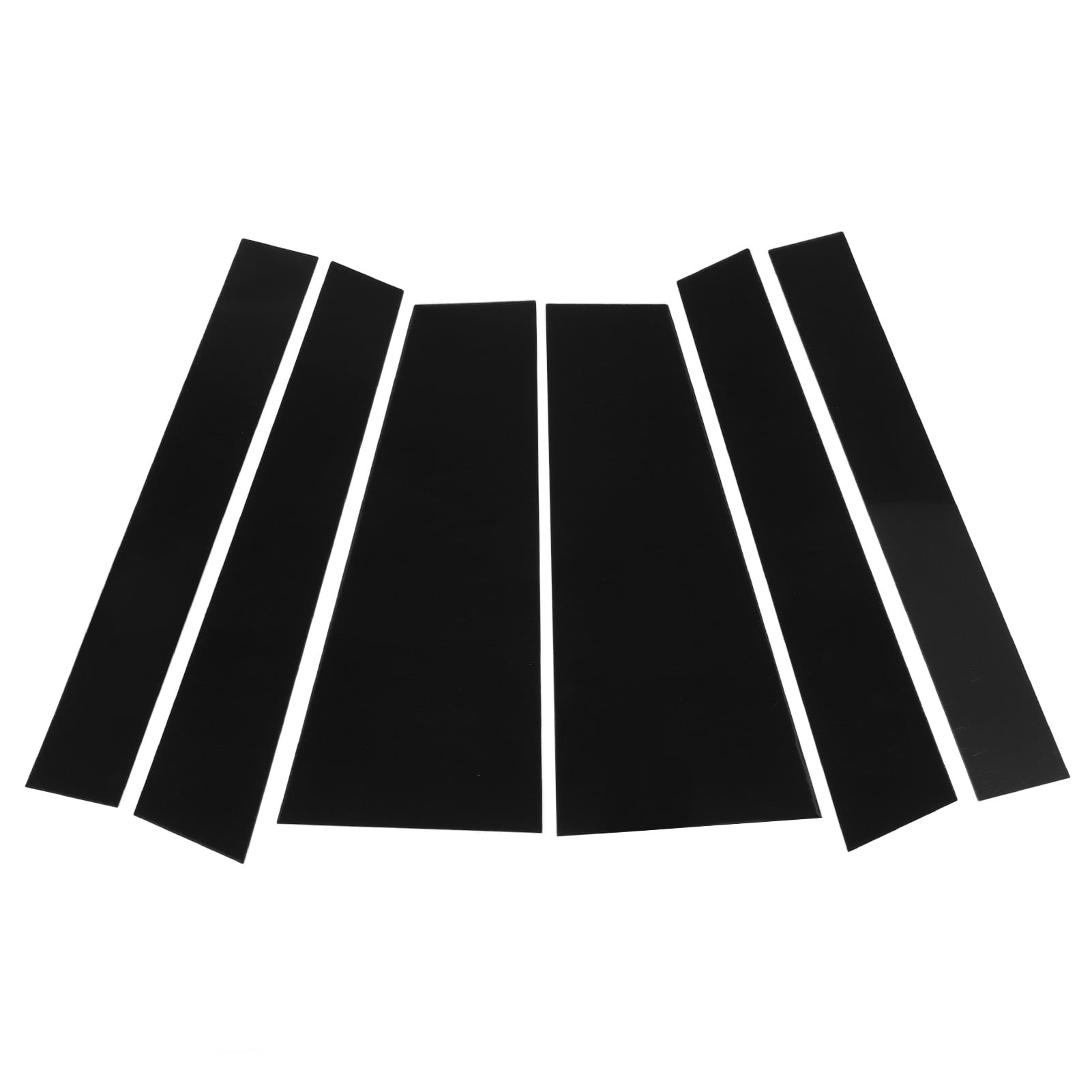 Window Pillar Posts Trim, Glossy Black Pillar Posts Door Window Trim B ...