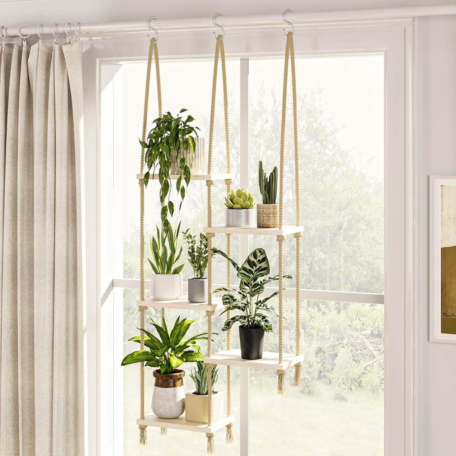 Window Plant Shelves Window Sill Plant Shelf Boho Window Shelf for ...