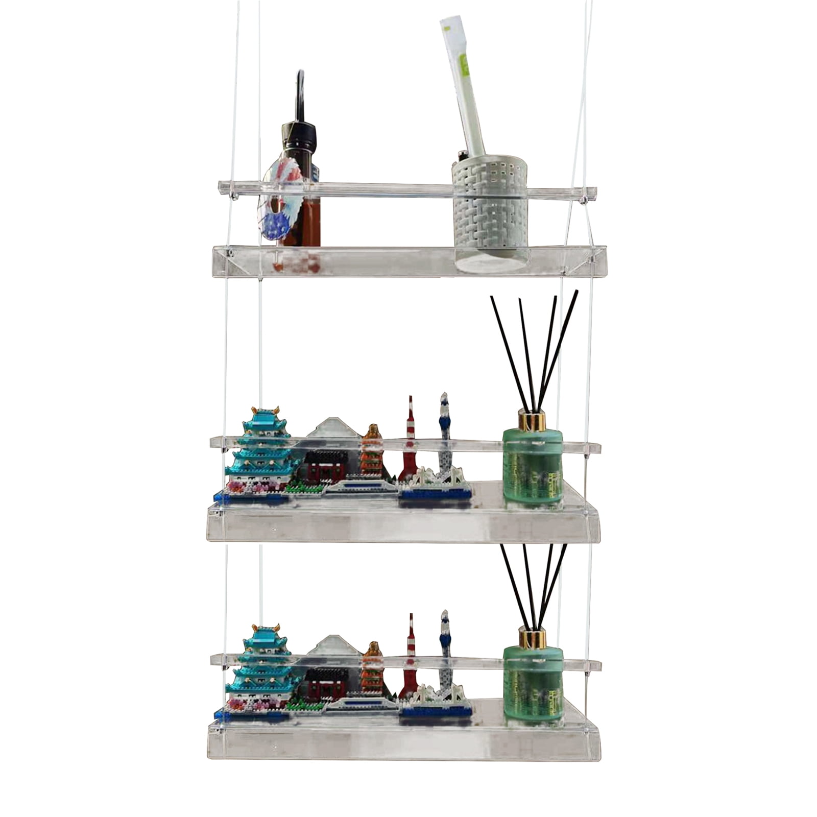 Window Plant Stand Hanger Flower Pot Shelf Transparent Acrylic Flower ...