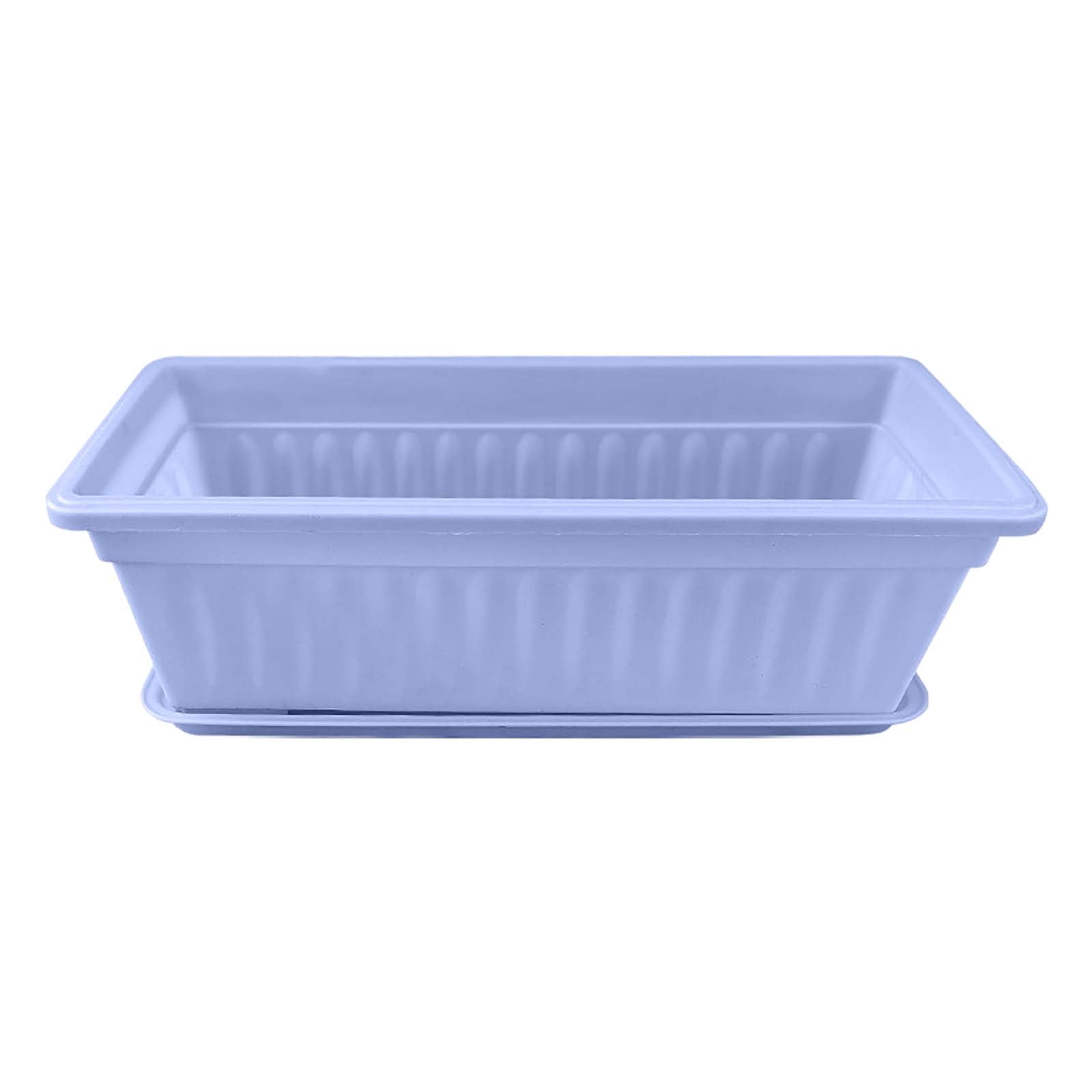 Window Planter, Rectangular Window Sill Flower Pot with Removable Tray ...