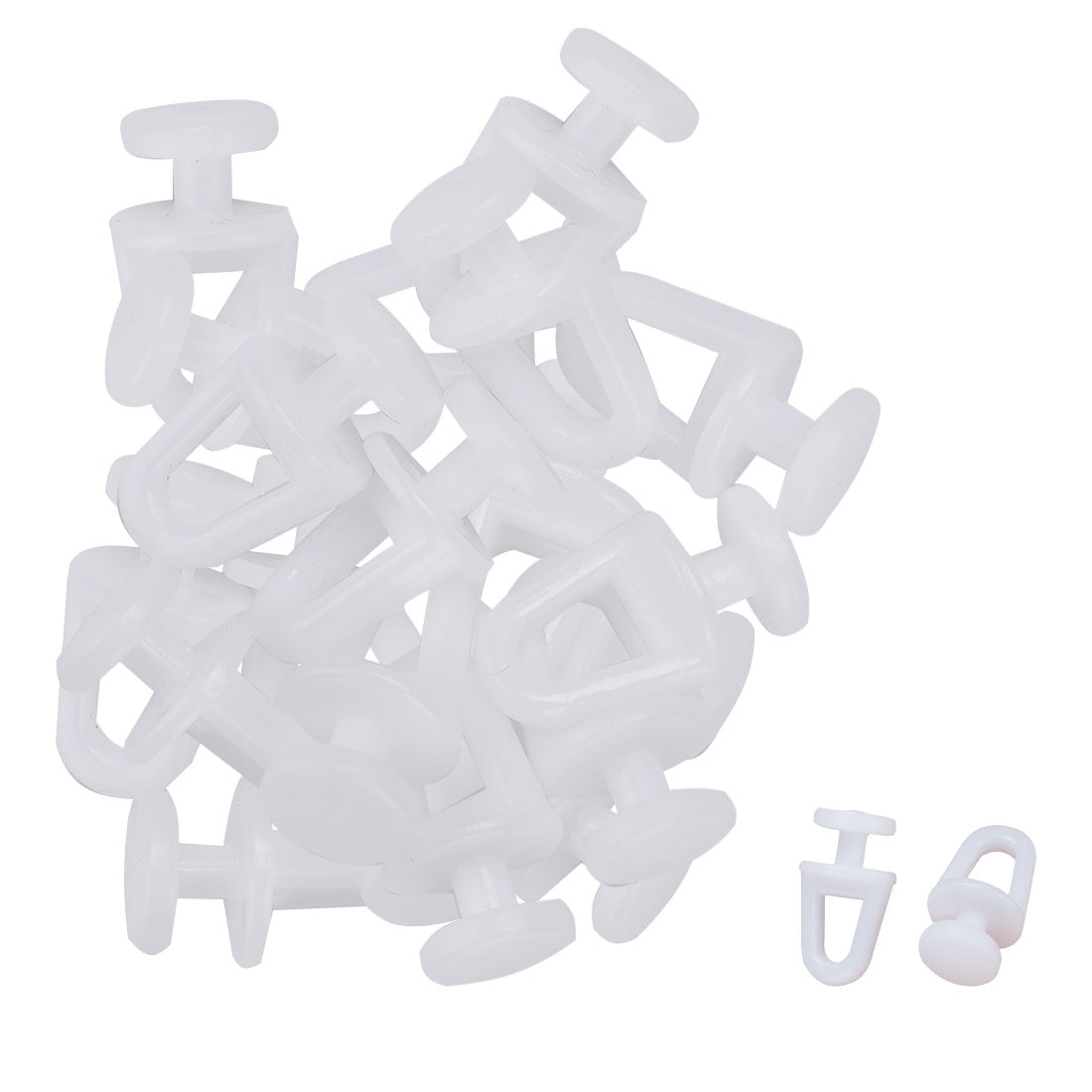 Window Plastic Curtain Glider Track Wheel Carrier Slide Rollers 30pcs ...