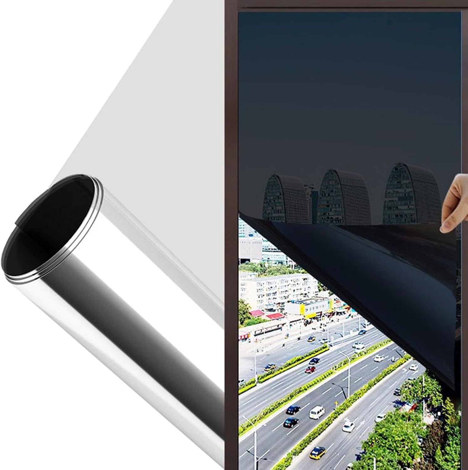 Window Privacy Cling See Out Not in, One Way Privacy Window Film, Sun ...