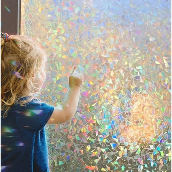 3D Static Cling Window Film with Tools, Decorative Flower Privacy Film ...