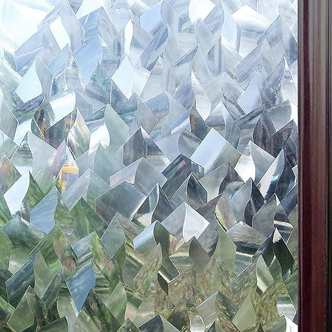 Window Privacy Film, 3D Decorative Stained Glass Window Film, Static ...