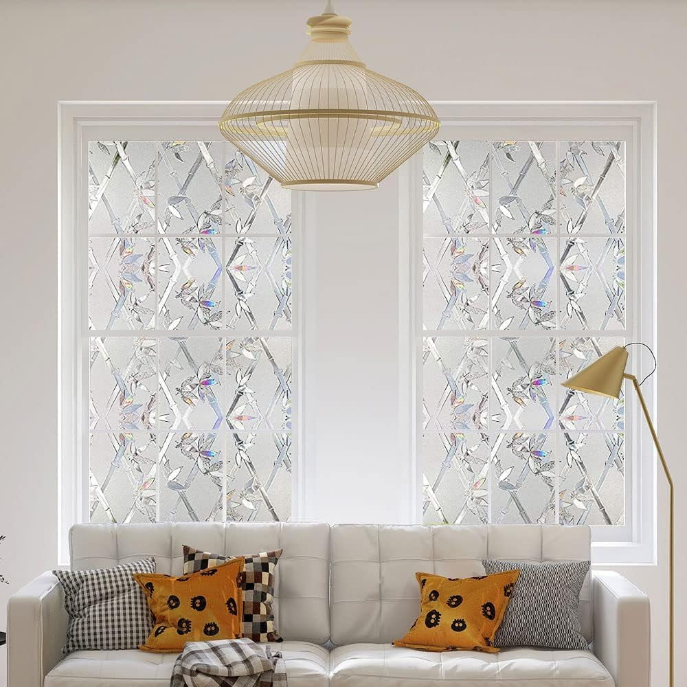 Window Privacy Film, 3D Stained Glass Film, Vinyl Decorative Window ...