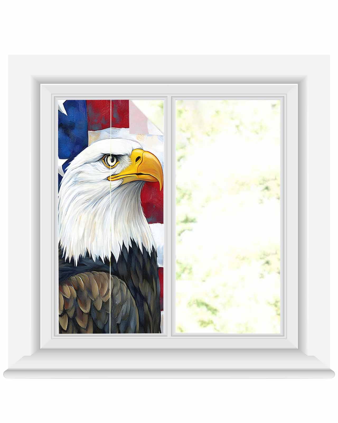 Window Privacy Film 4th of July Stained Glass Window Film Decorative ...