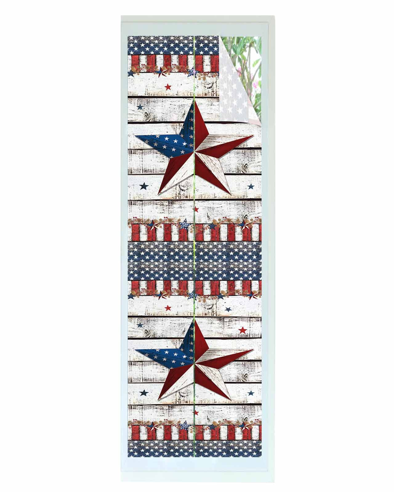 Window Privacy Film 4th of July Star Stained Glass Window Film ...