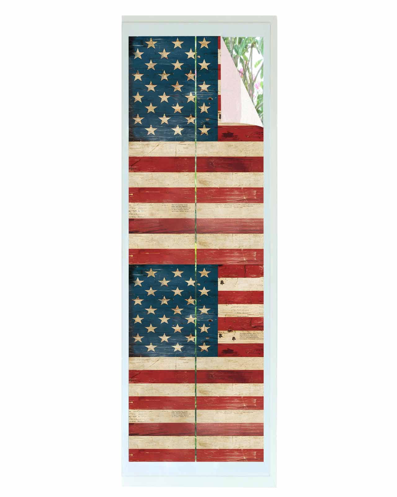 Window Privacy Film American Flag Stained Glass Window Film Decorative ...