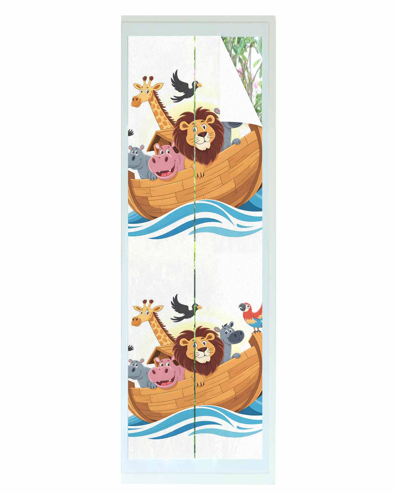 Window Privacy Film Animals Nautical Stained Glass Window Film ...
