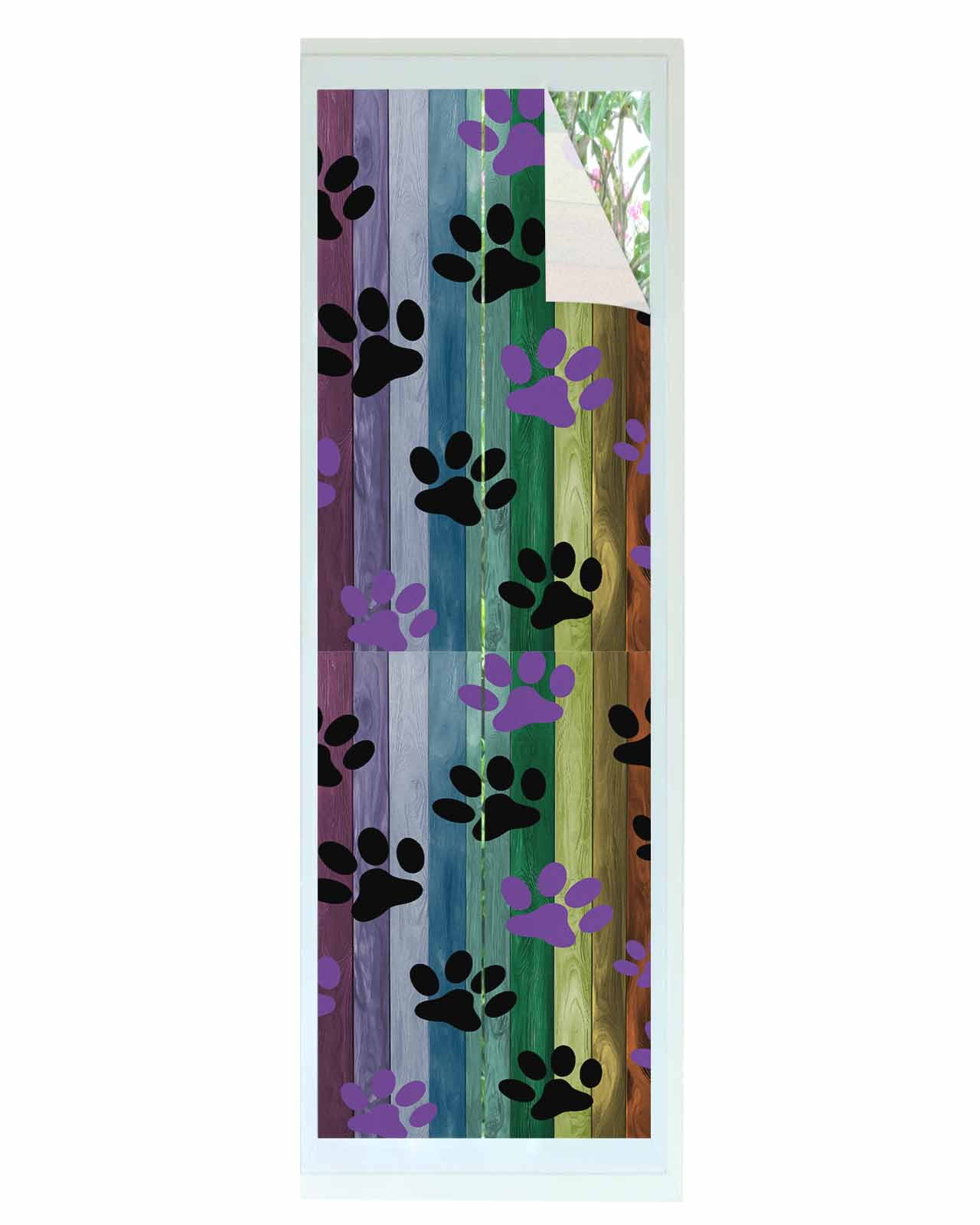 Window Privacy Film Animals Pow Stained Glass Window Film Decorative ...
