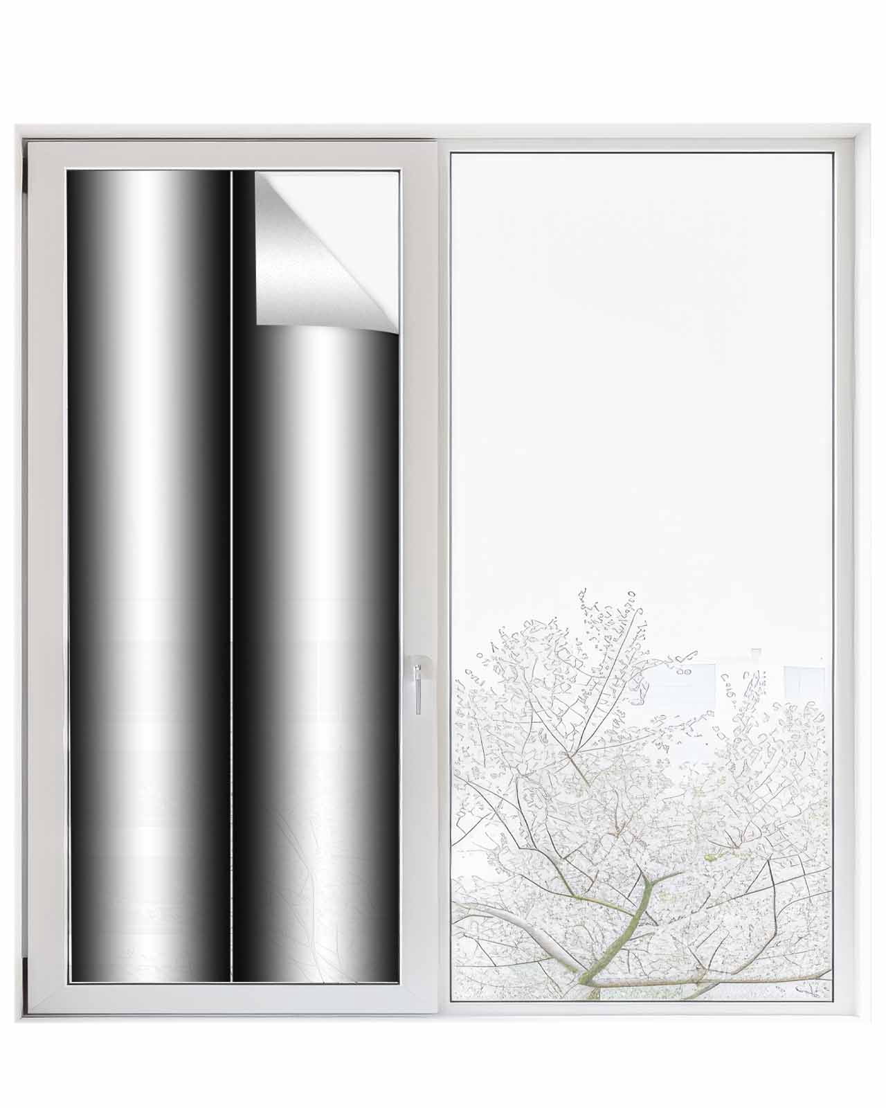 Window Privacy Film Black White Ombre Stained Glass Window Film ...