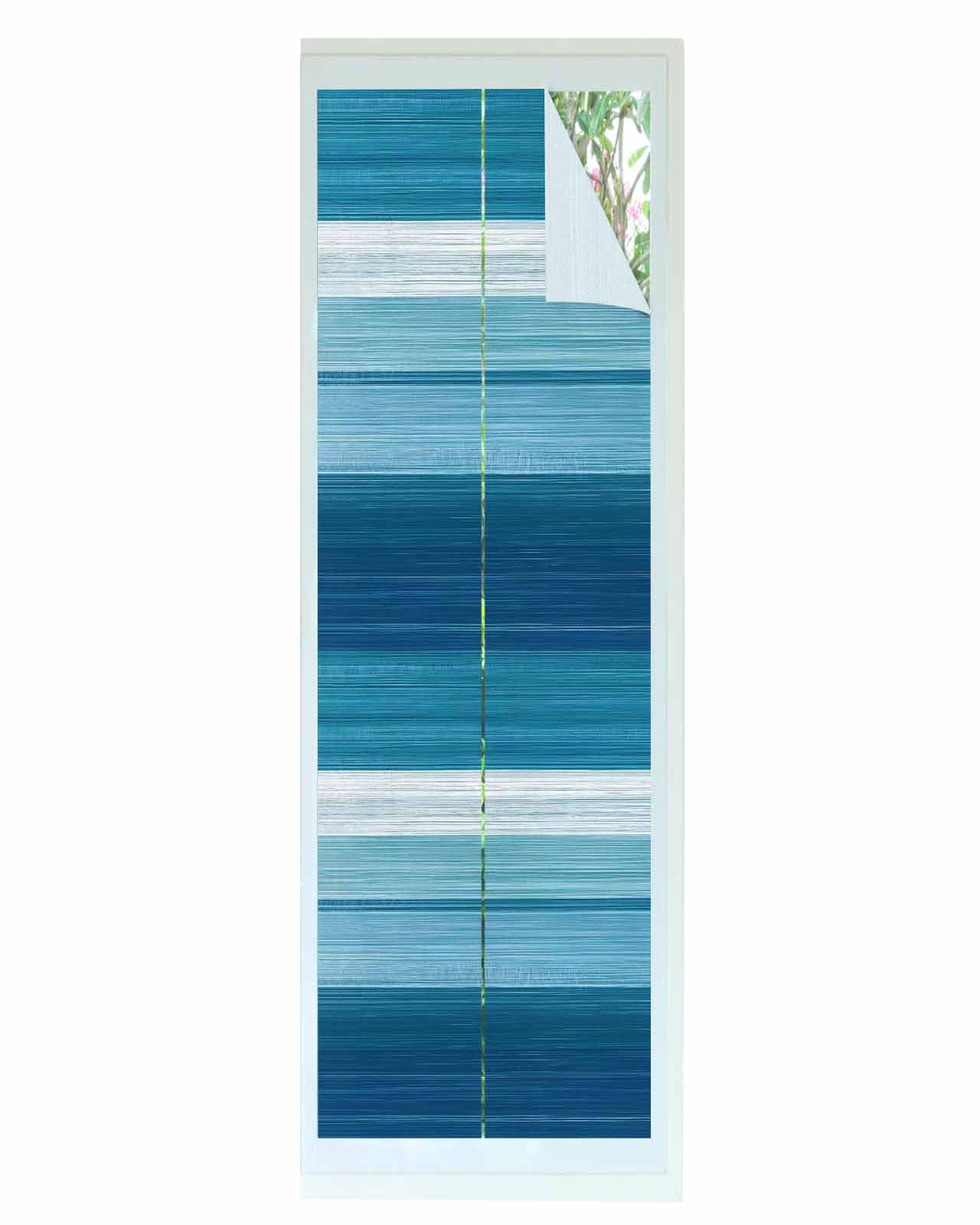 Window Privacy Film Blue White Ombre Stained Glass Window Film ...