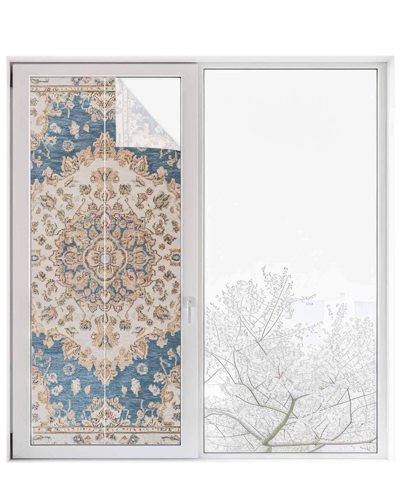 Window Privacy Film Boho Southwest Stained Glass Window Film Decorative ...