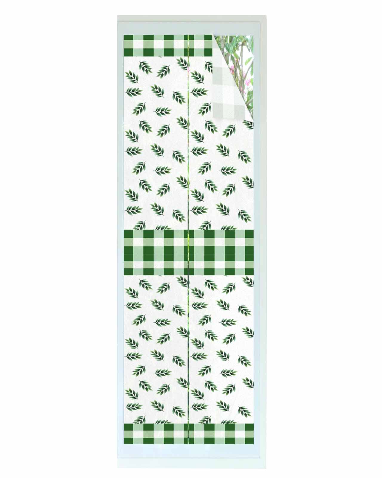Window Privacy Film Botanical Leaf Stained Glass Window Film Decorative ...