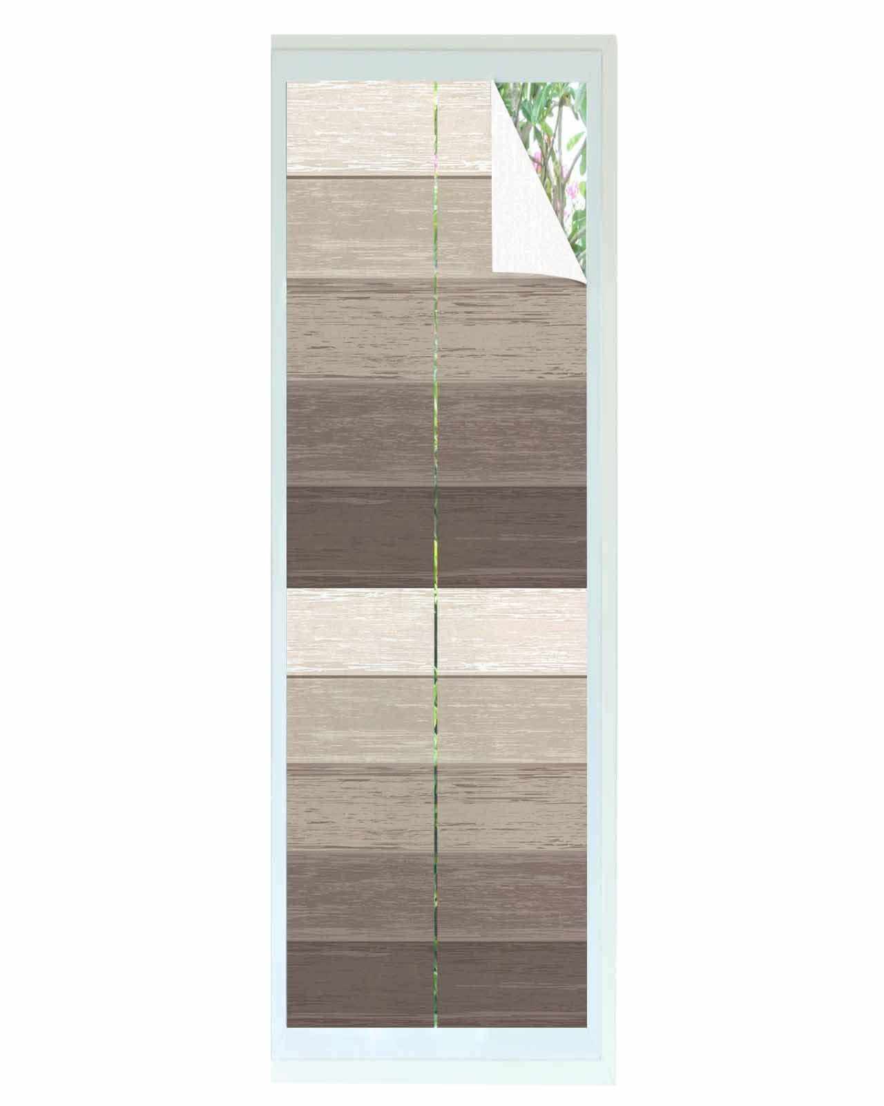 Window Privacy Film, Brown Beige Ombre UV Sun Blocking Window Tint Film ...