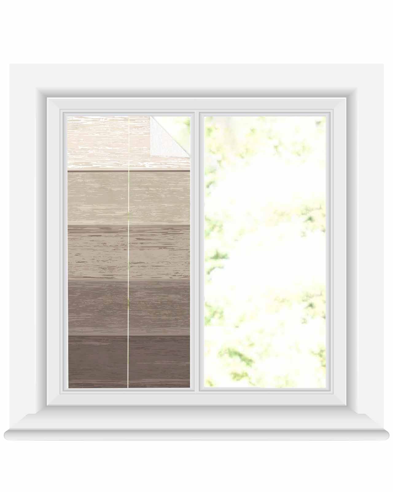 Window Privacy Film, Brown Beige Ombre UV Sun Blocking Window Tint Film ...