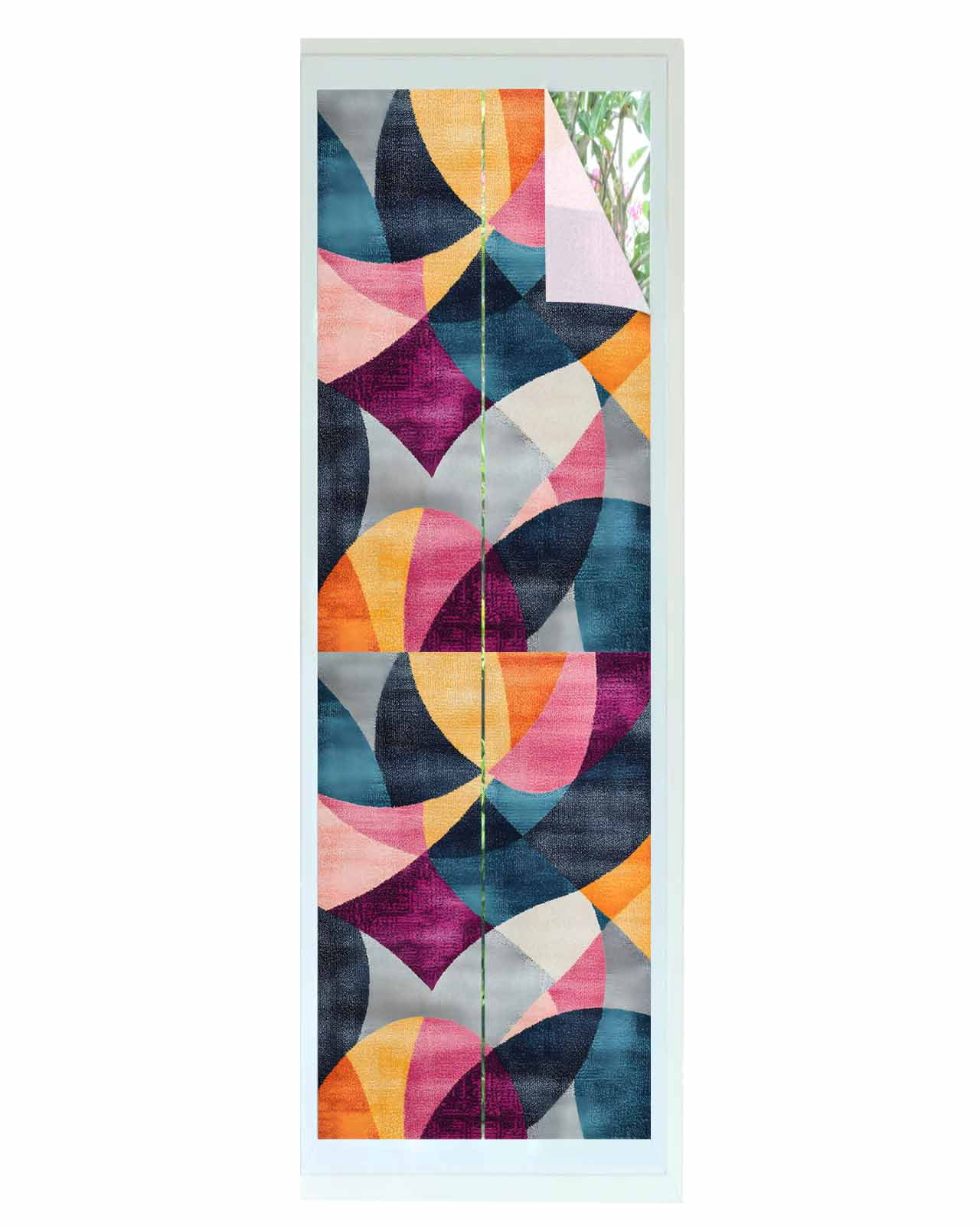 Window Privacy Film Colorful Abstract Stained Glass Window Film ...