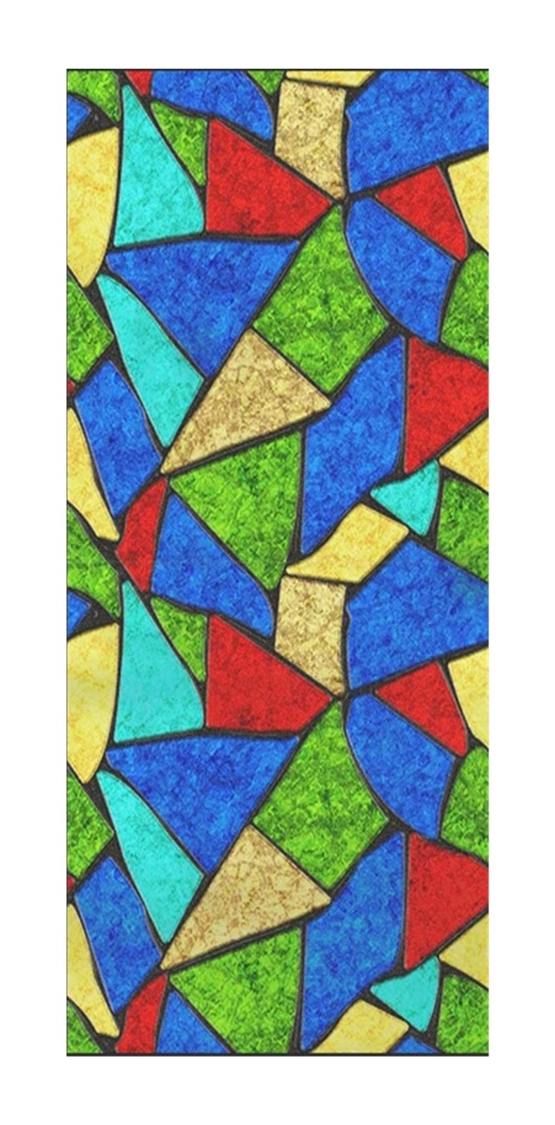 Window Privacy Film Colorful Retro European Style Pattern Glass Film ...