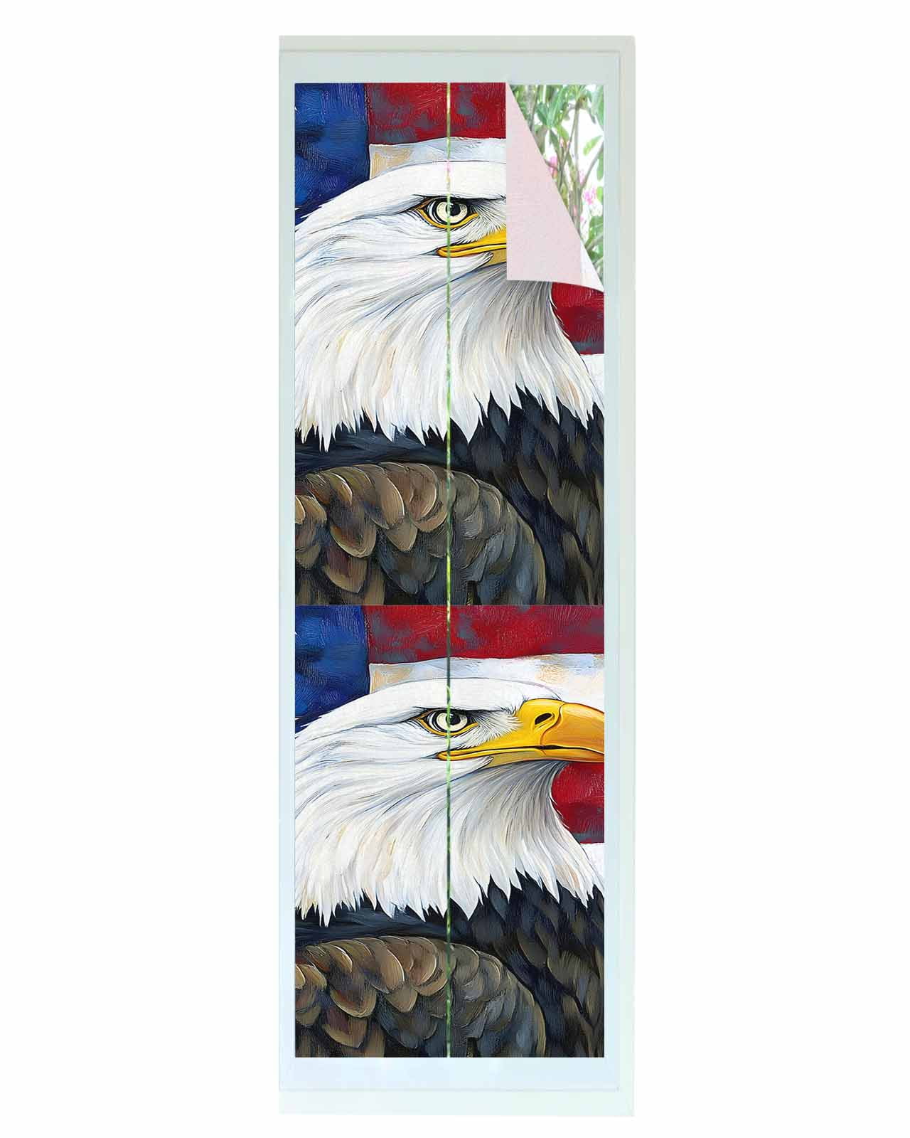Window Privacy Film Eagle Stained Glass Window Film Decorative Sun ...