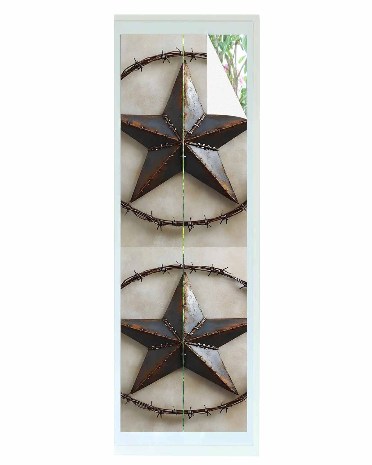 Window Privacy Film Farmhouse Vintage Stained Glass Window Film ...