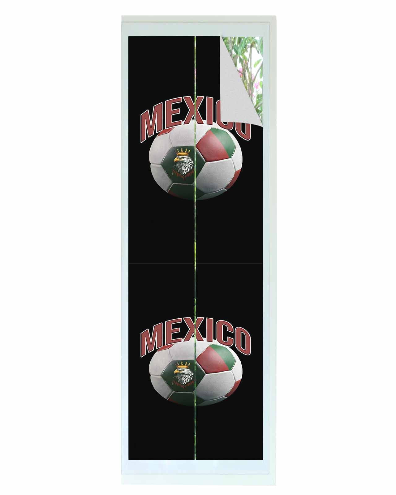 Window Privacy Film Football Stained Glass Window Film Decorative Sun ...