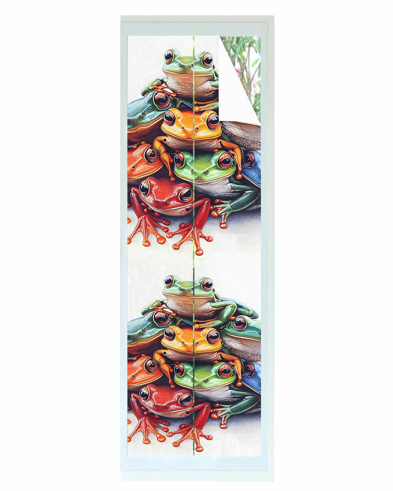 Window Privacy Film Frogs Prints Stained Glass Window Film Decorative ...
