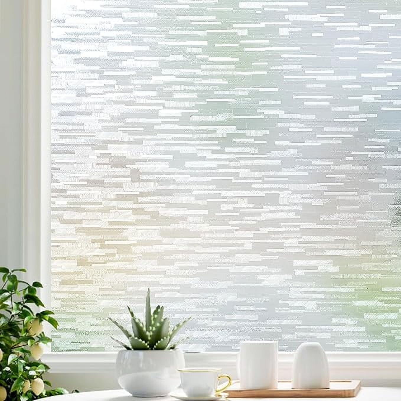Window Privacy Film, Frosted Glass Window Film, Static Cling UV ...