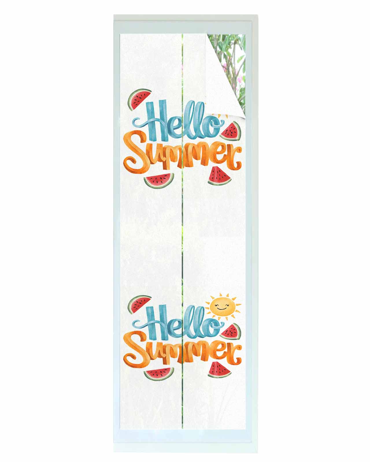 Window Privacy Film Hello Summer Stained Glass Window Film Decorative ...