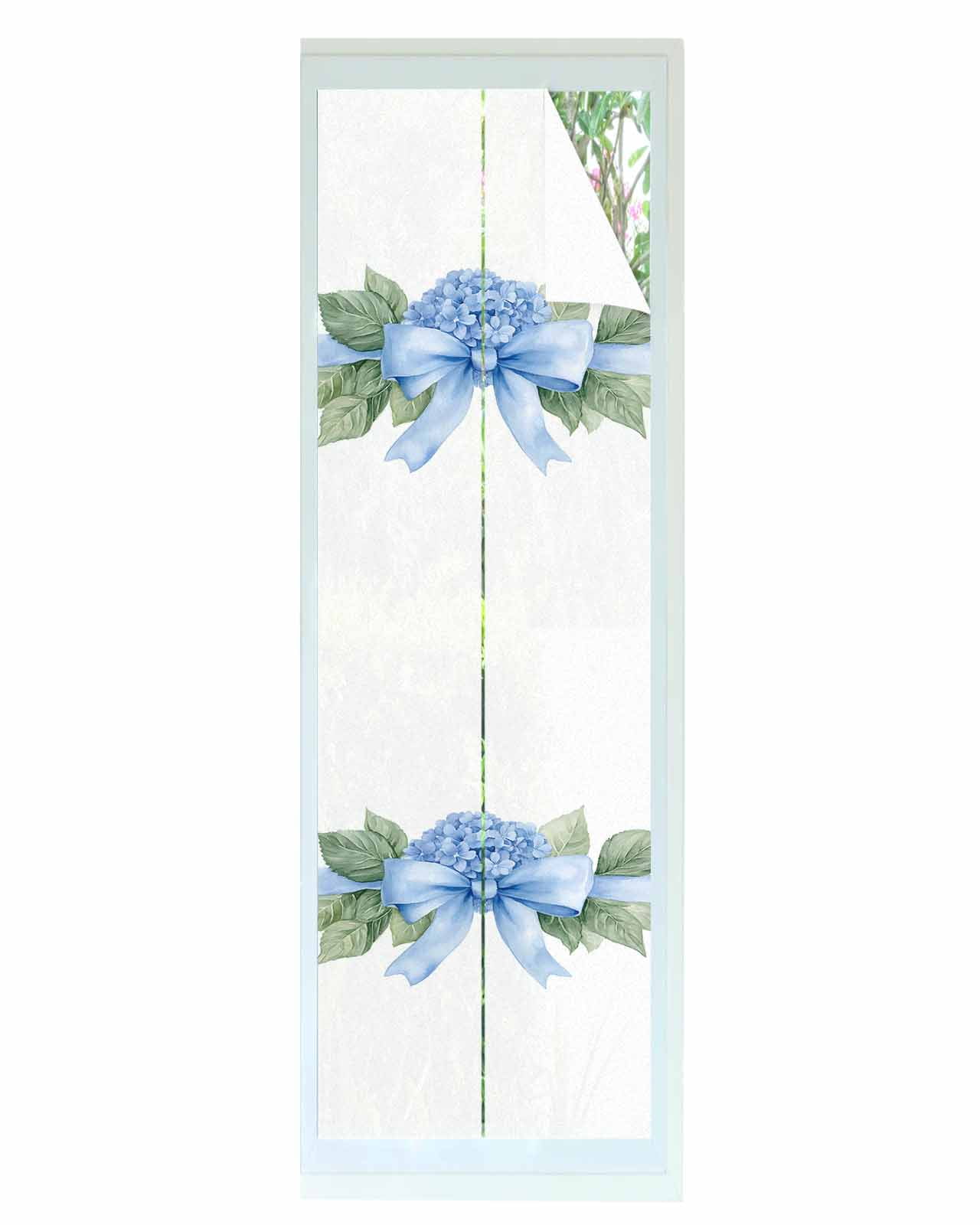 Window Privacy Film Hydrangea Spring Stained Glass Window Film ...
