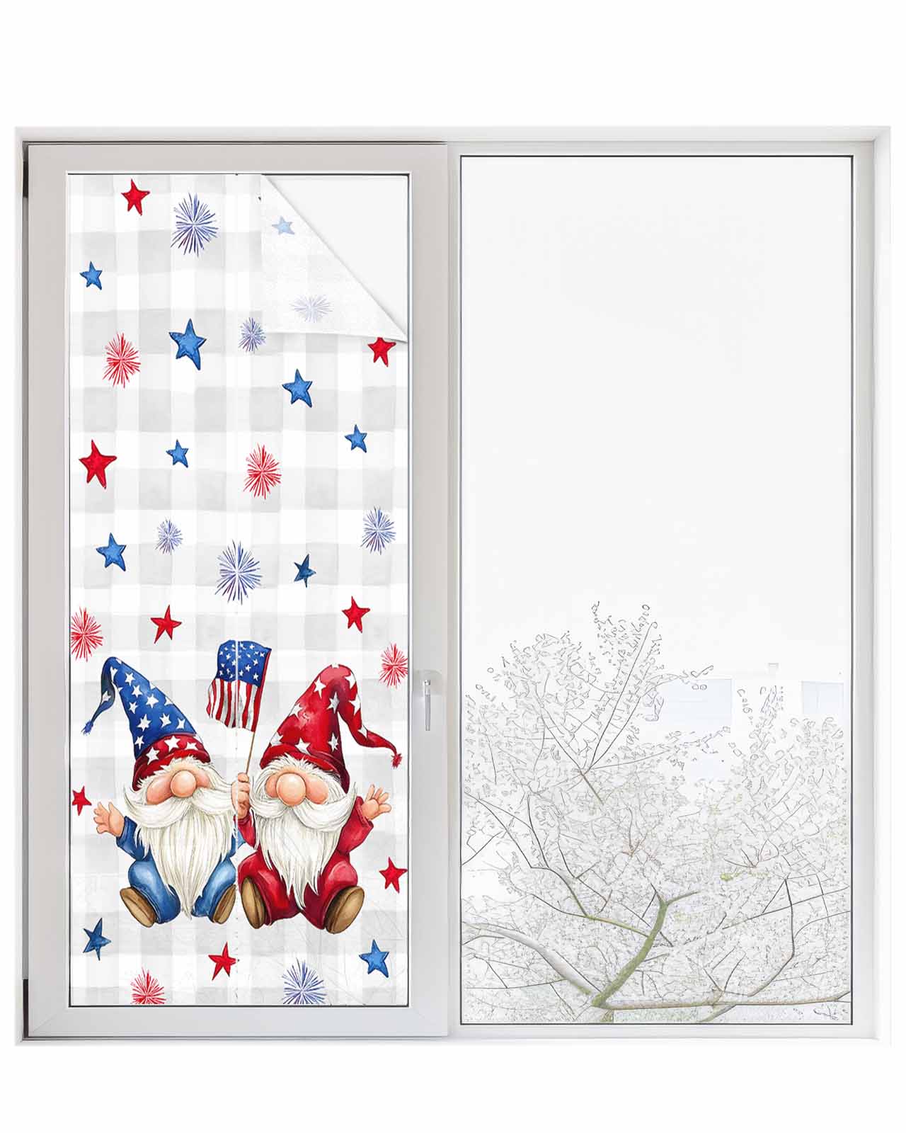 Window Privacy Film Independence Day Stained Glass Window Film ...