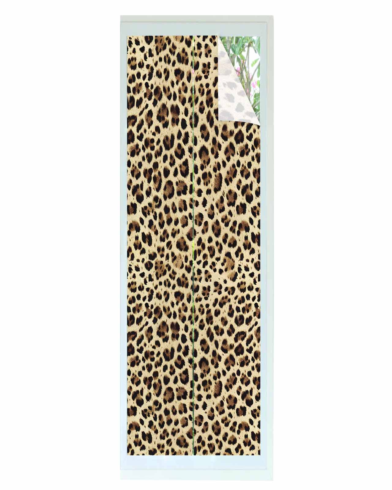 Window Privacy Film Leopard Printed Stained Glass Window Film ...