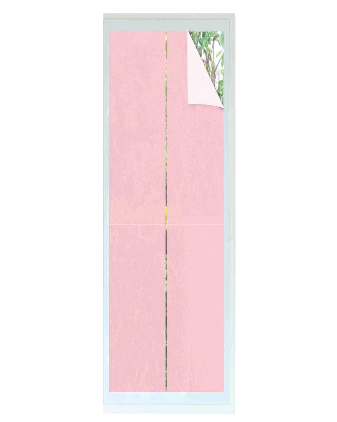 Window Privacy Film, Light Pink UV Sun Blocking Window Tint Film Heat ...
