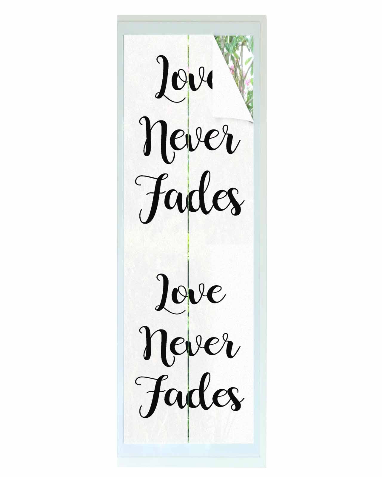 Window Privacy Film Love Never Fades Stained Glass Window Film ...