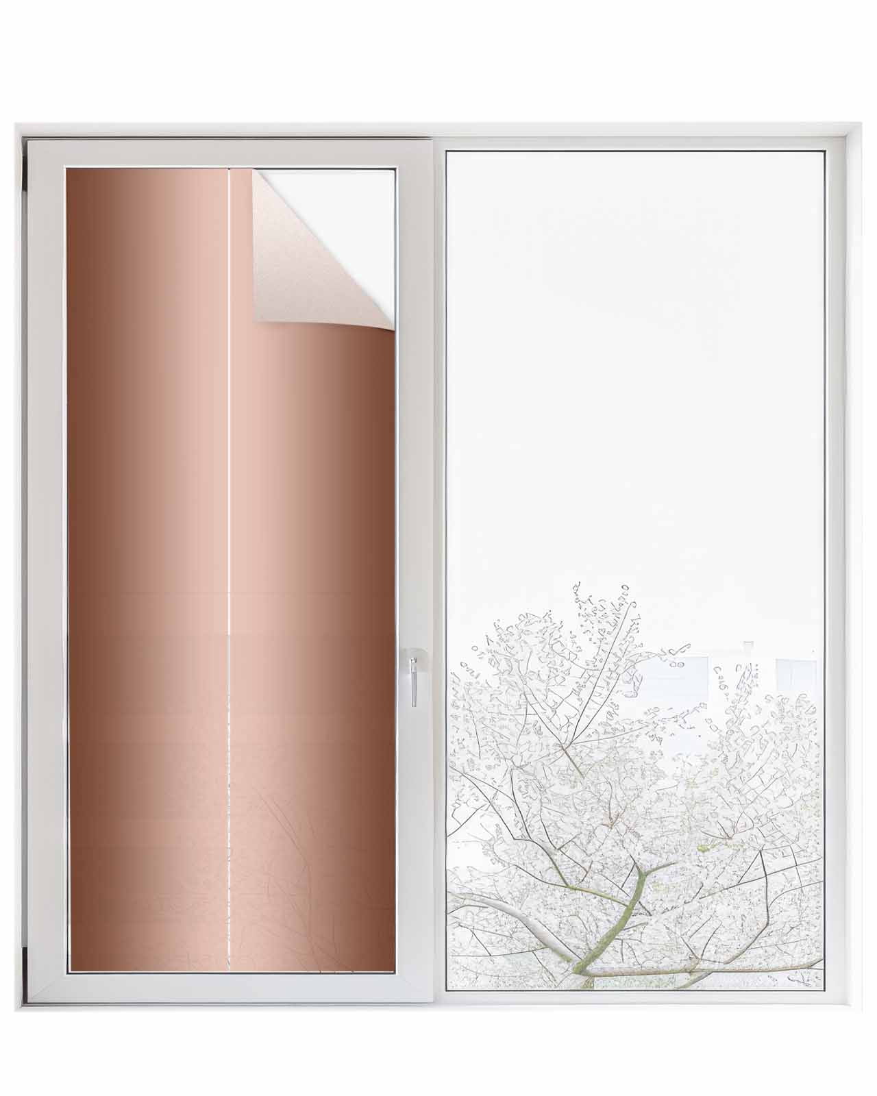 Window Privacy Film, Maroon Ombre UV Sun Blocking Window Tint Film Heat ...