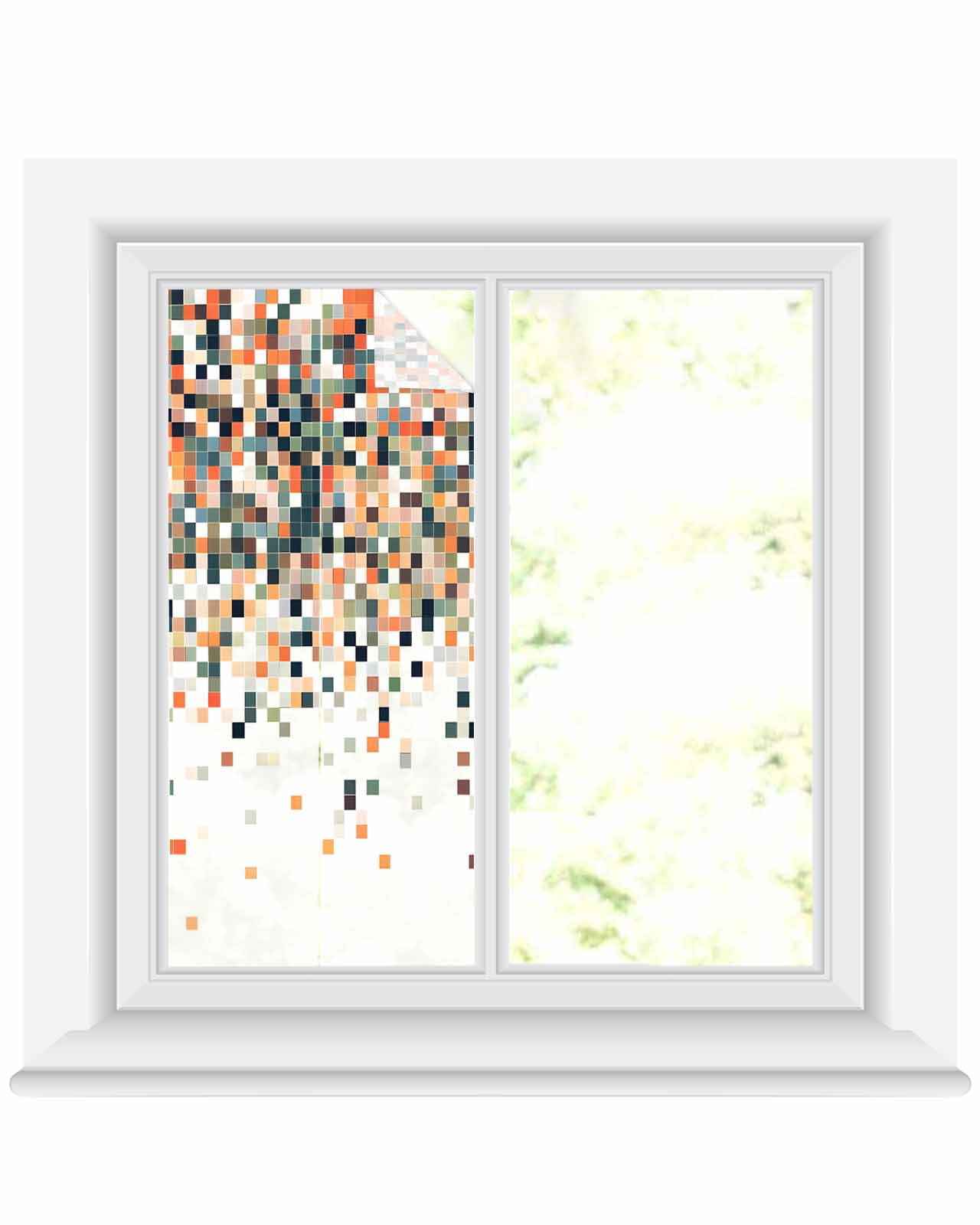 Window Privacy Film Modern Abstract Art Stained Glass Window Film ...