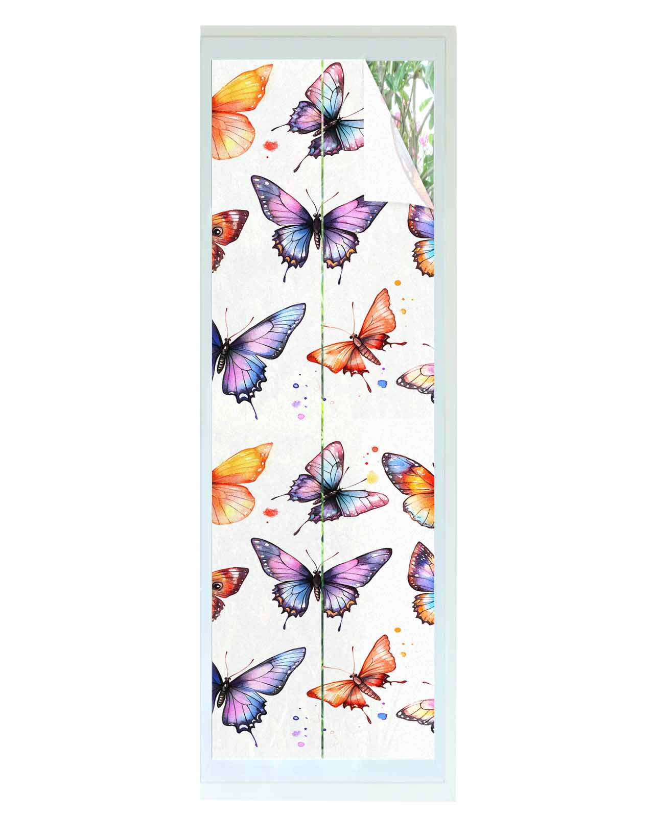 Window Privacy Film Modern Butterfly Stained Glass Window Film ...