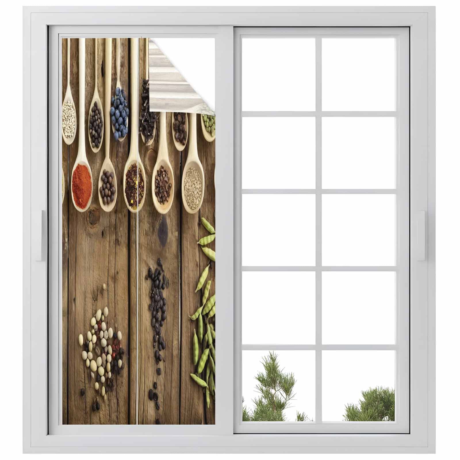 Window Privacy Film Modern Cooking Stained Glass Window Film Decorative ...