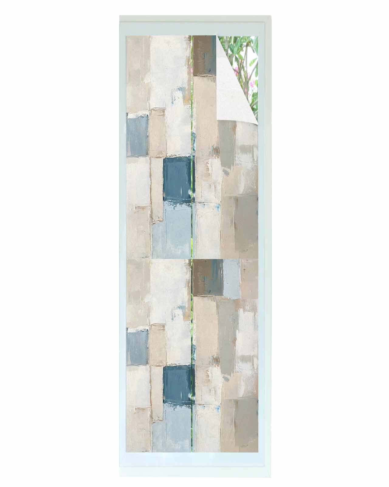 Window Privacy Film Modern Geometric Stained Glass Window Film ...