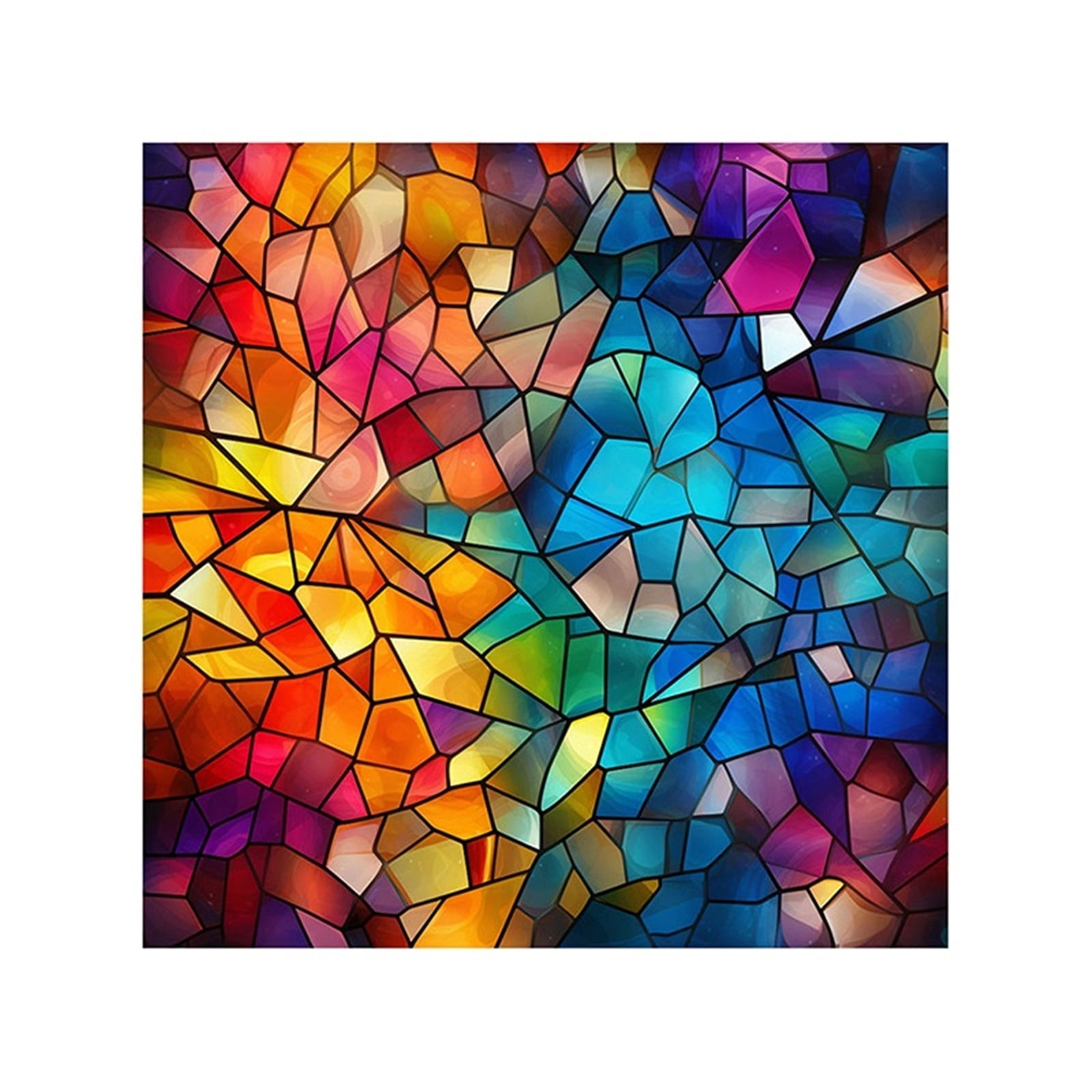Window Privacy Film Multi Size Window Privacy Film Retro Church Stained ...