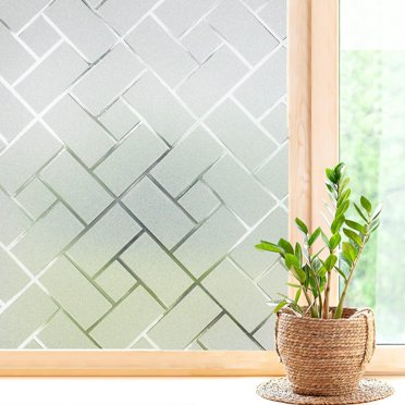VEELIKE Frosted Privacy Window Film, 15.7''x118'', UV Blocking ...