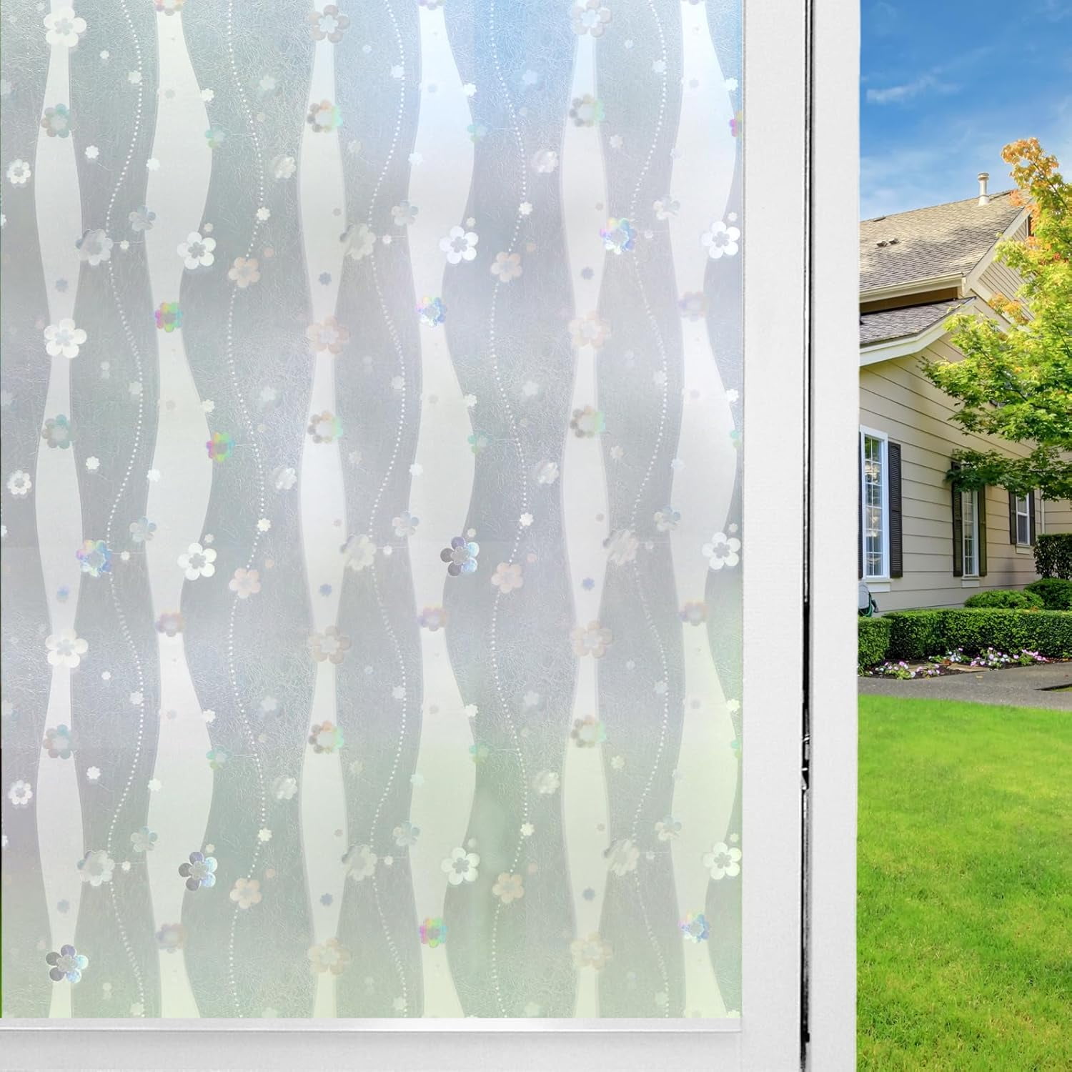 Window Privacy Film One Way Daytime Mirror Tint Treatments UV Heat ...