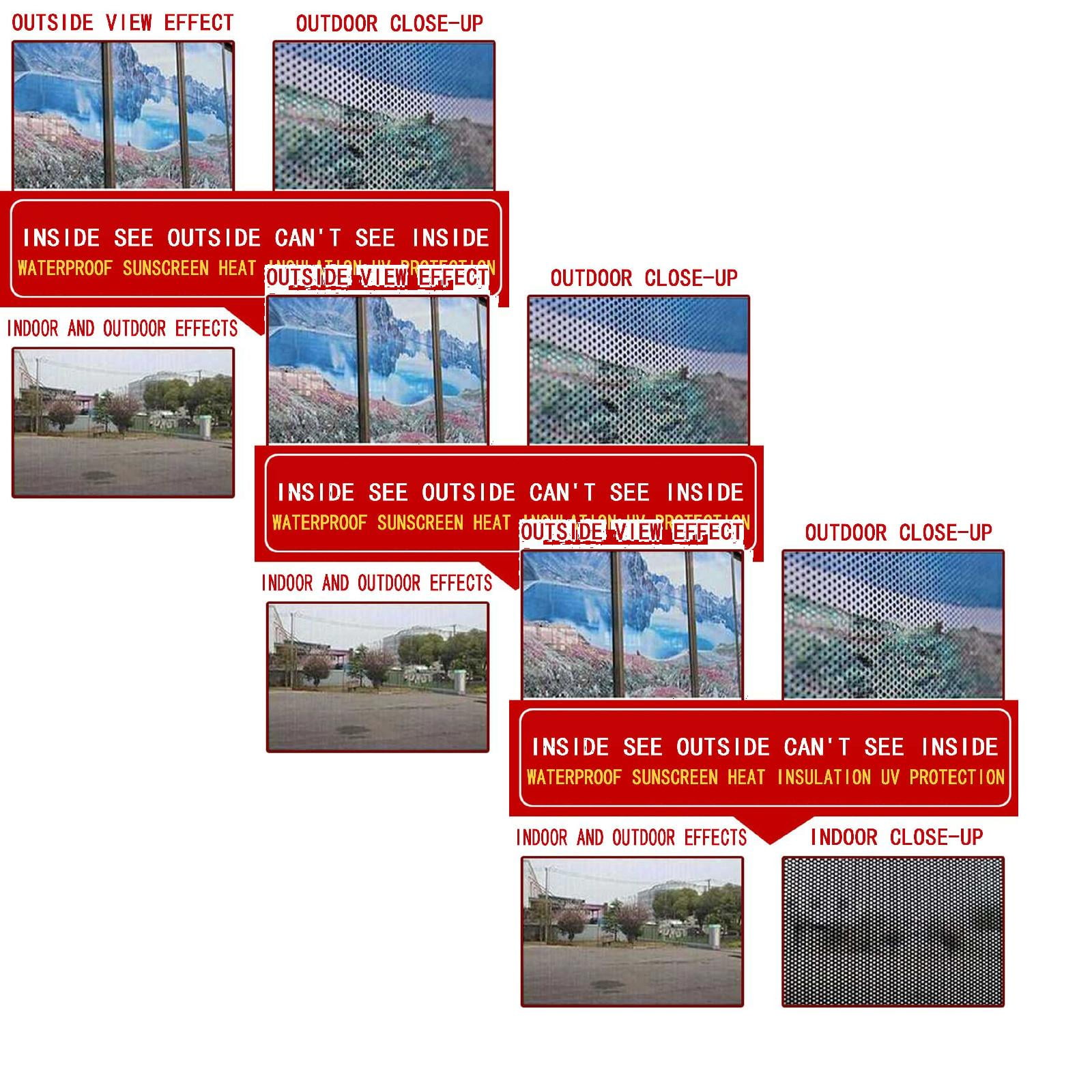 Window Privacy Film,One Way Window Tint for Home,Static Cling Anti UV ...