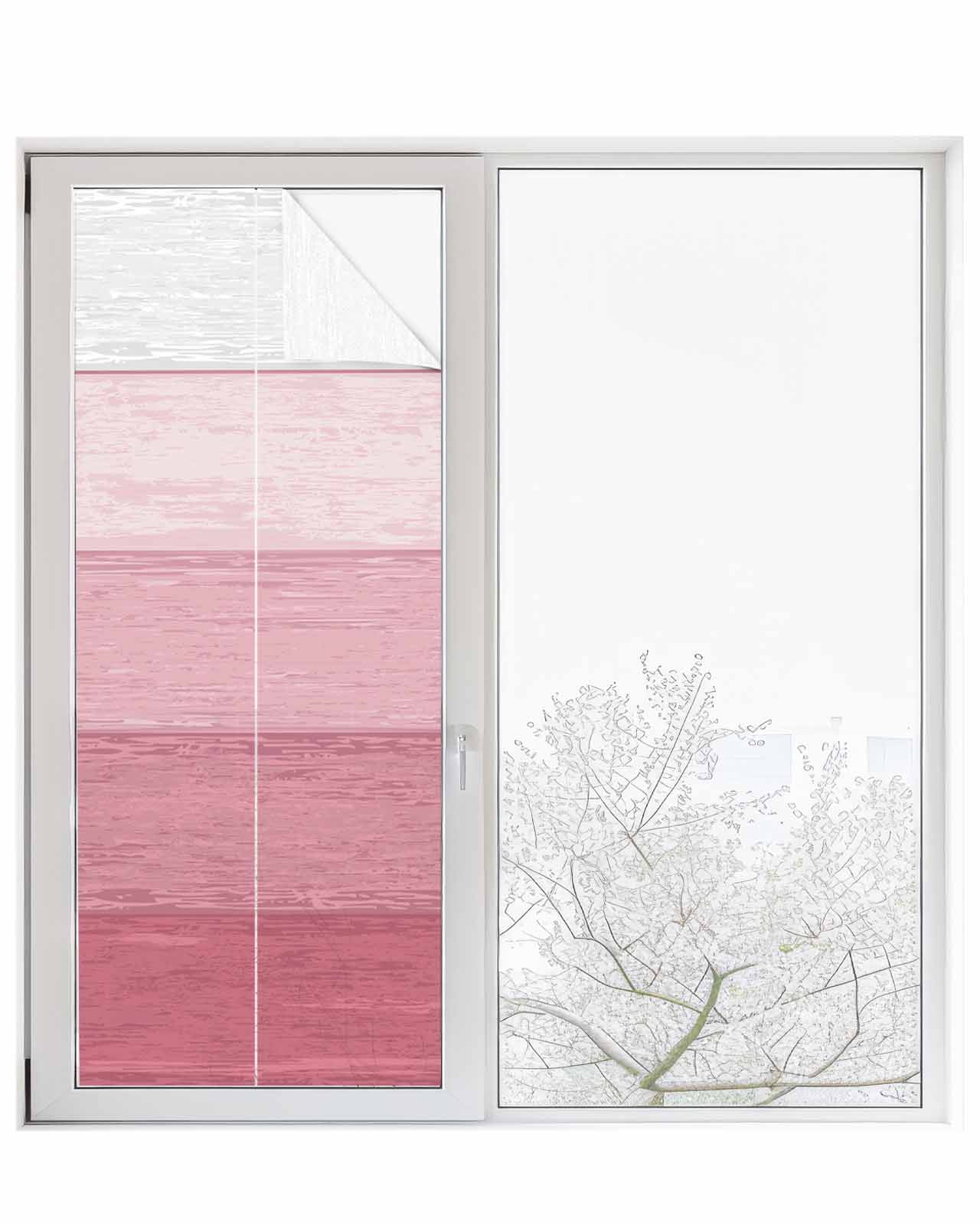 Window Privacy Film,Pink Grey Ombre UV Sun Blocking Window Tint Film ...