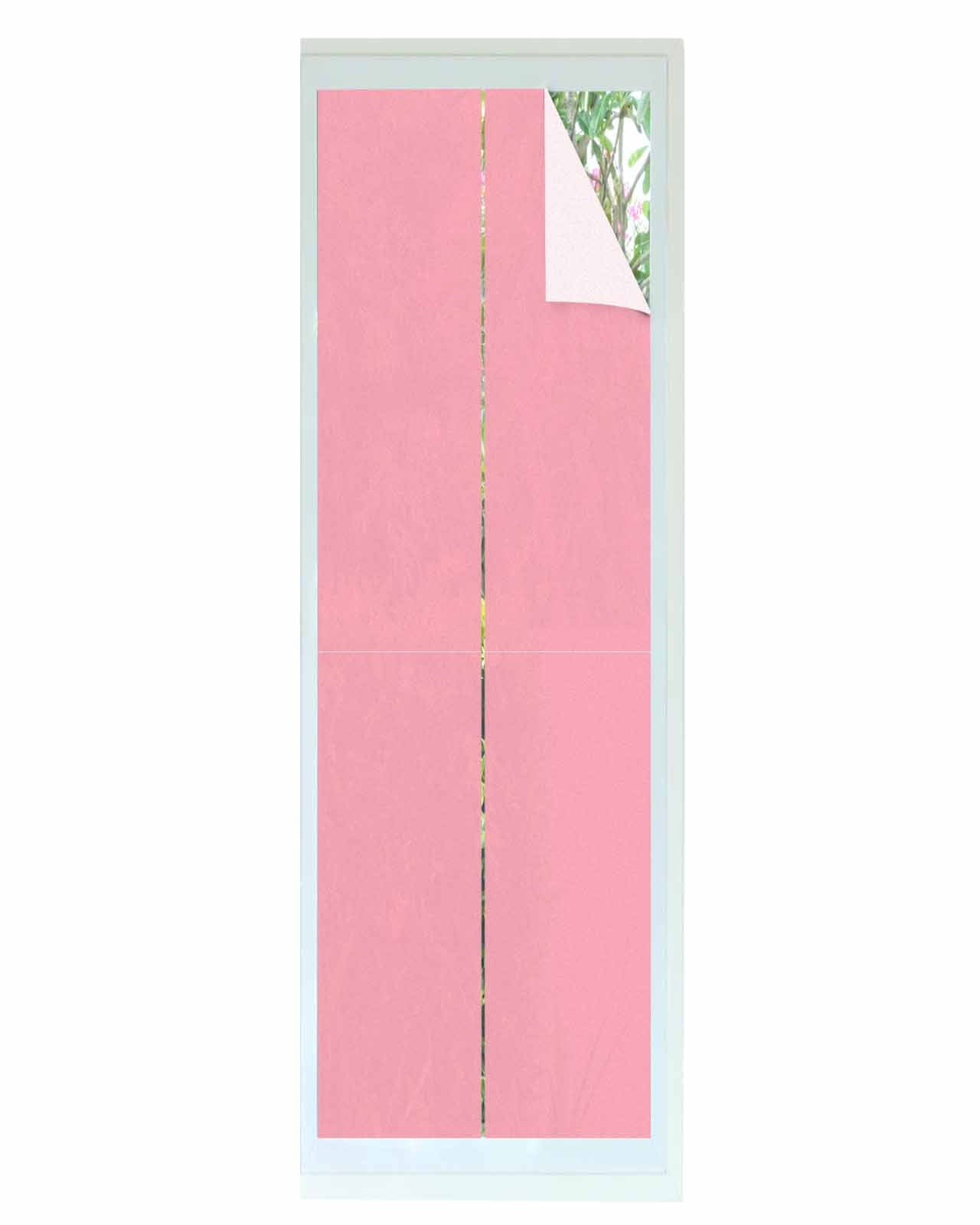 Window Privacy Film, Pink UV Sun Blocking Window Tint Film Heat Control ...