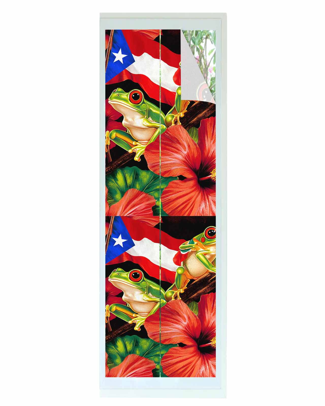 Window Privacy Film Puerto Rico Flag Stained Glass Window Film ...