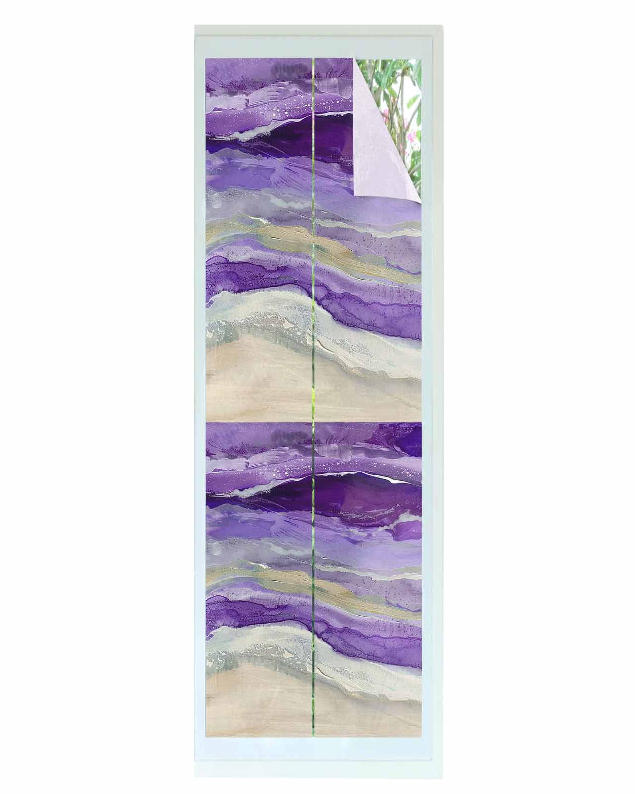Window Privacy Film, Purple Coastal UV Sun Blocking Window Tint Film ...