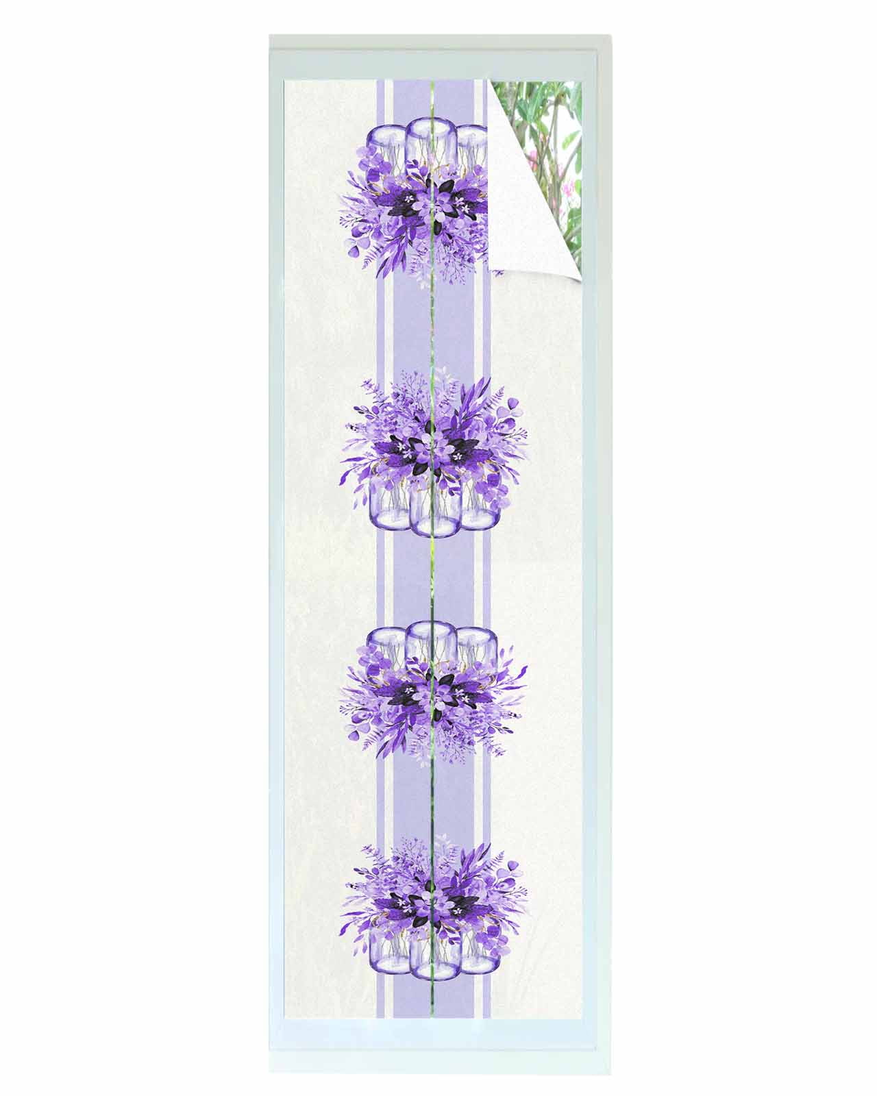 Window Privacy Film, Purple Eucalyptus UV Sun Blocking Window Tint Film ...