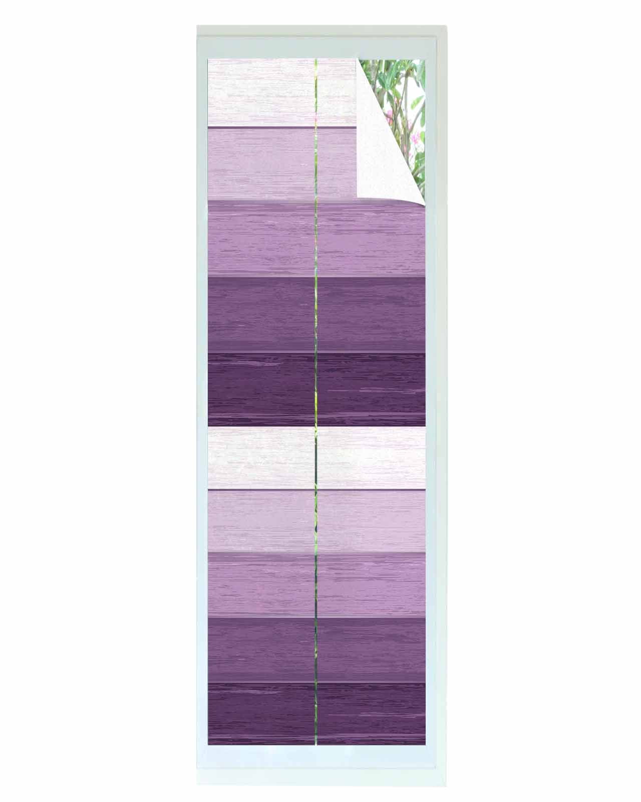 Window Privacy Film, Purple Ombre UV Sun Blocking Window Tint Film Heat ...