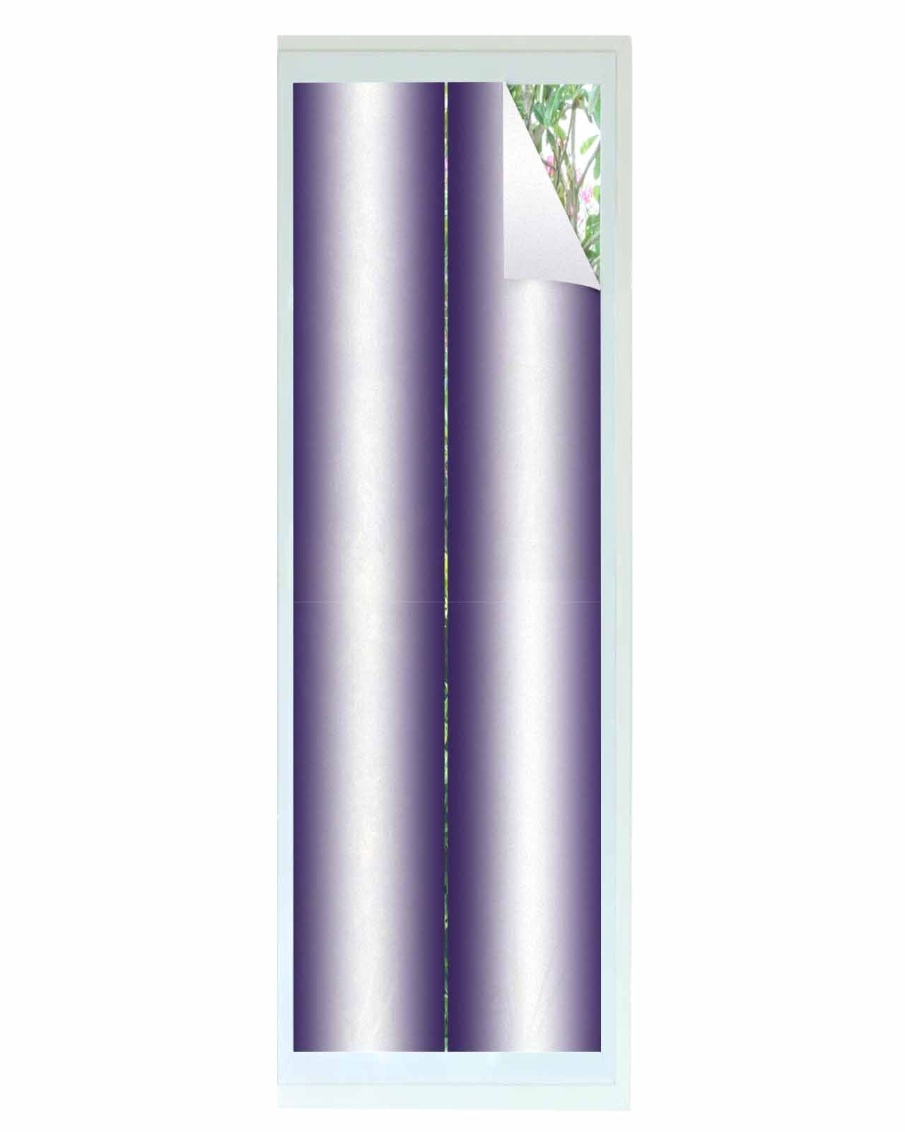 Window Privacy Film Purple White Ombre Stained Glass Window Film ...